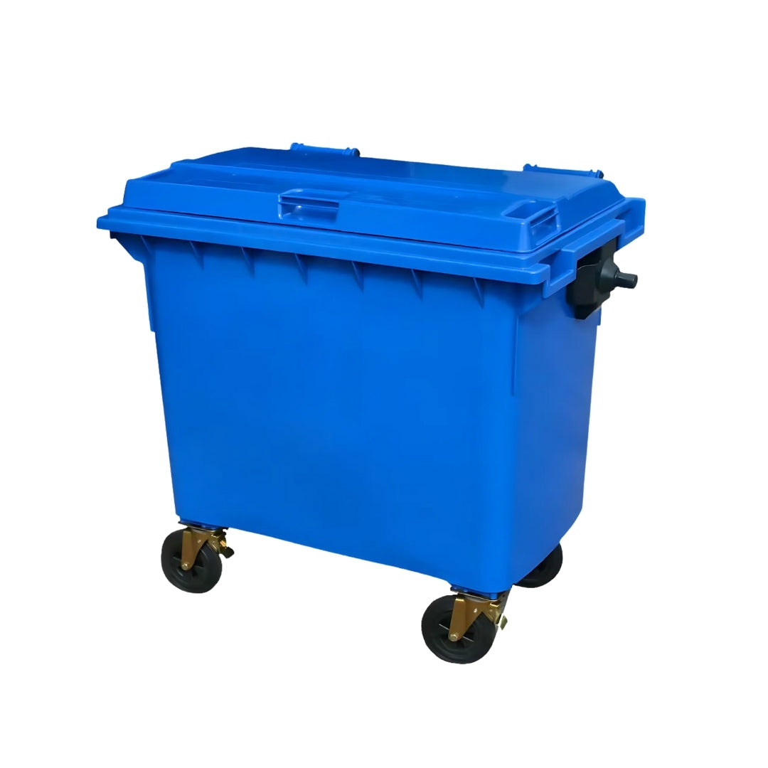 660L Plastic Wheelie Bin – Heavy Duty 4-Wheel Waste Bin for Commercial ...