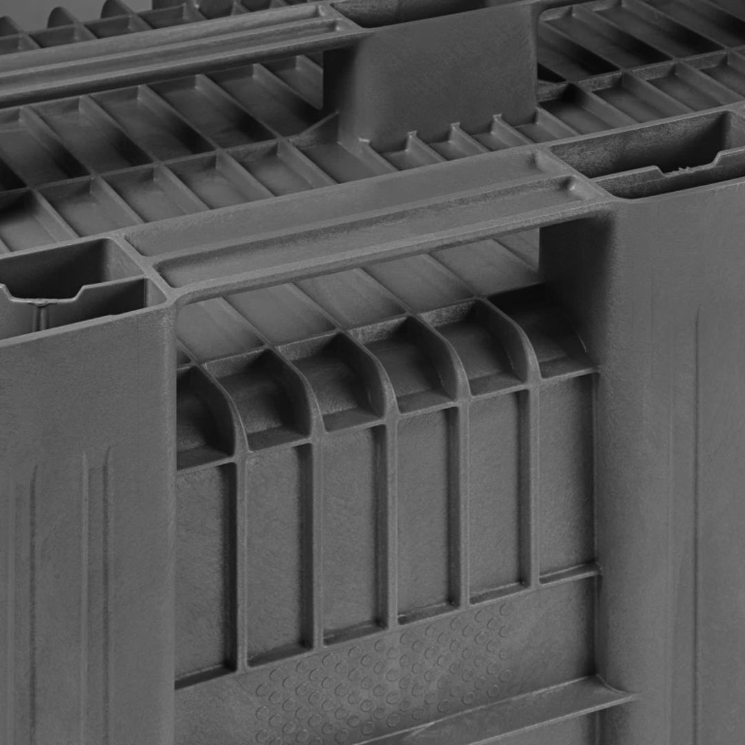Food-Grade Plastic Pallet Box – 600L, Stackable, HDPE – Fletcher