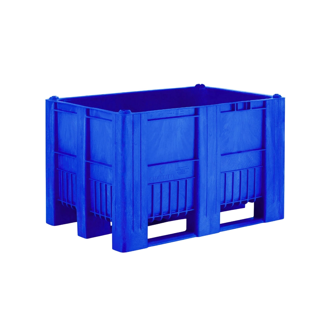 Food-Grade Plastic Pallet Box – 600L, Stackable, HDPE – Fletcher