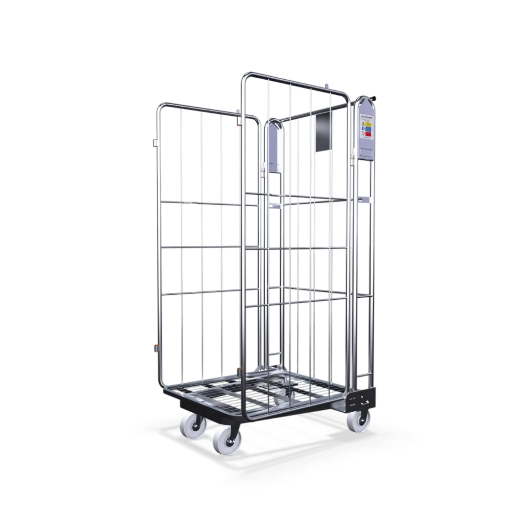 Nestable Cage Trolley – 3, 4 or Mesh Sided Stock Cart – Fletcher