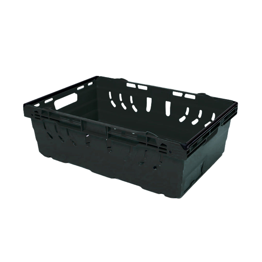 Recycled Bale Arm Crate – 35 Litre, Black – Fletcher