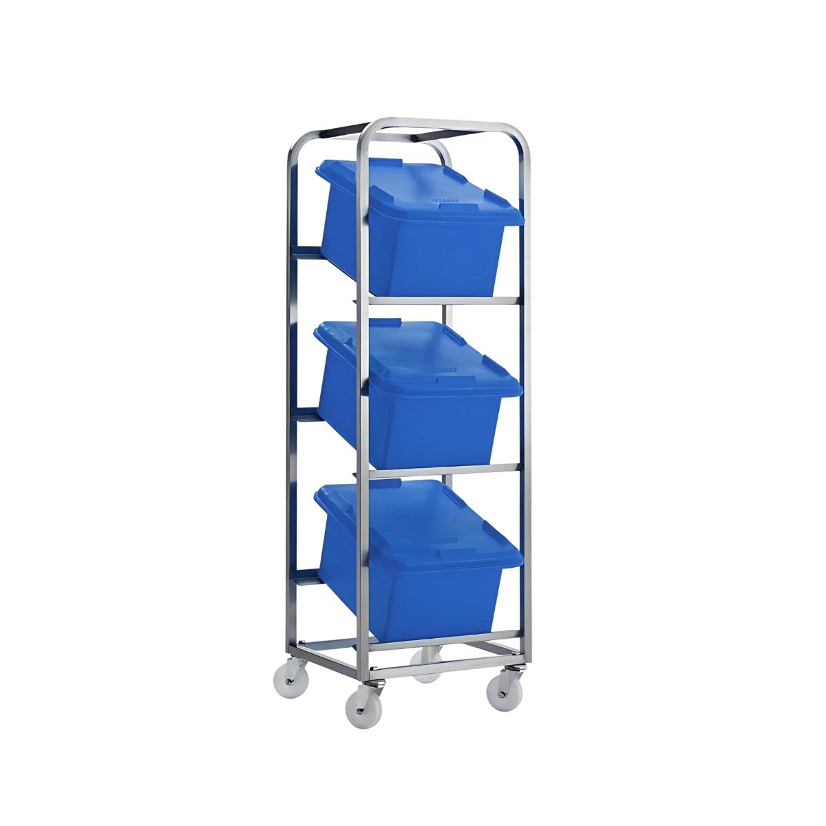 Stainless Steel Food Storage Trolley– 3 Bin – Fletcher