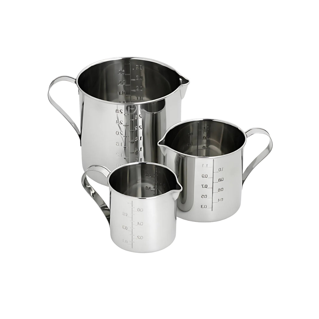 Stainless Steel Measuring Jugs – 1.3L to 5L, Graduated for Precision ...