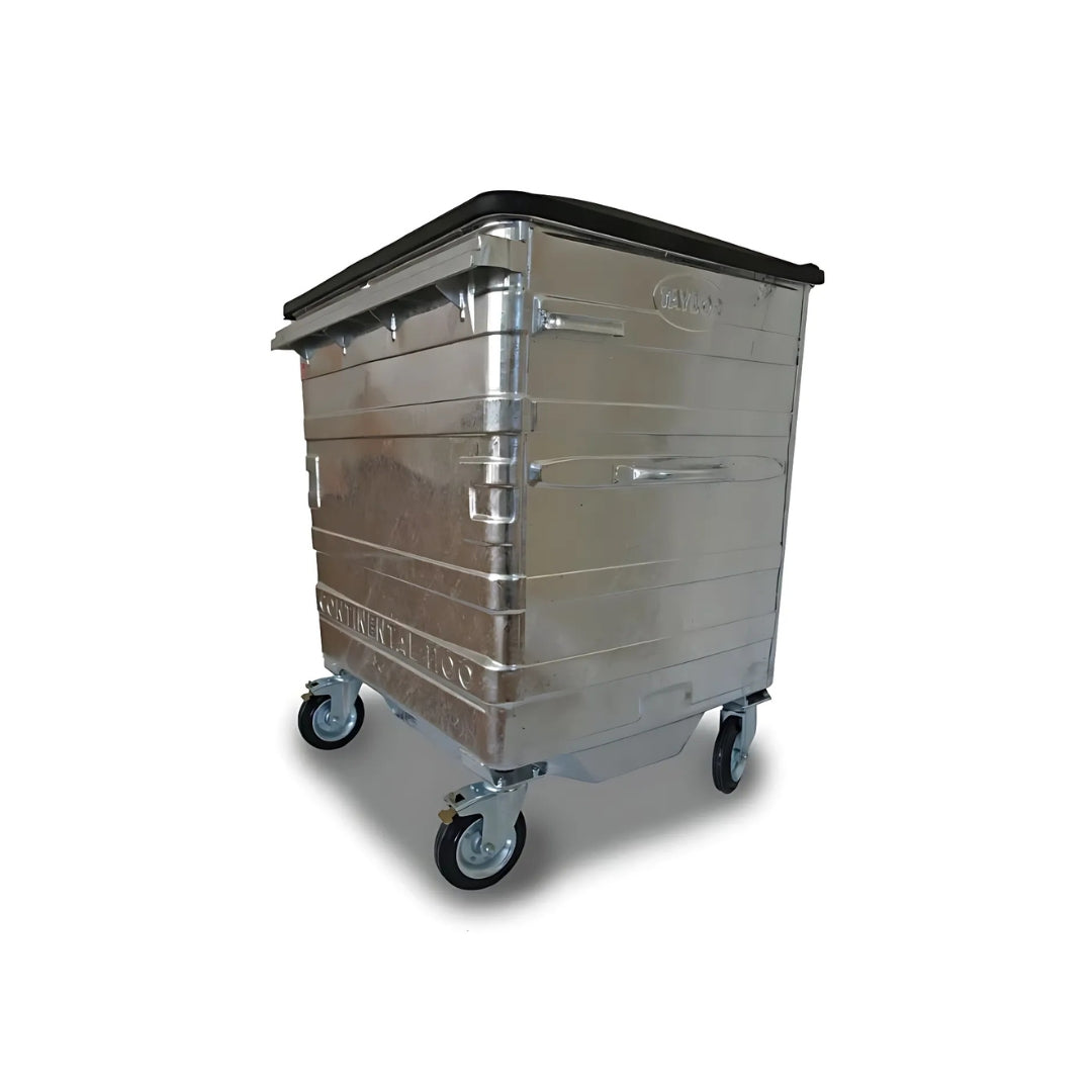 Steel Wheelie Bin – 1100L | Heavy-Duty Waste Container | Fletcher European